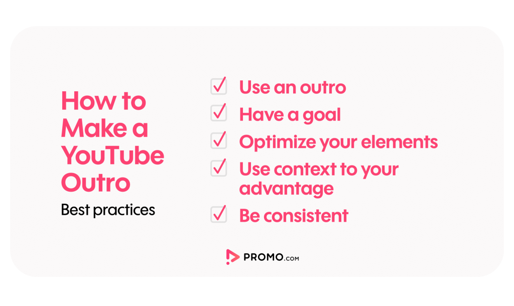 How to create a YouTube outro - Promo.com