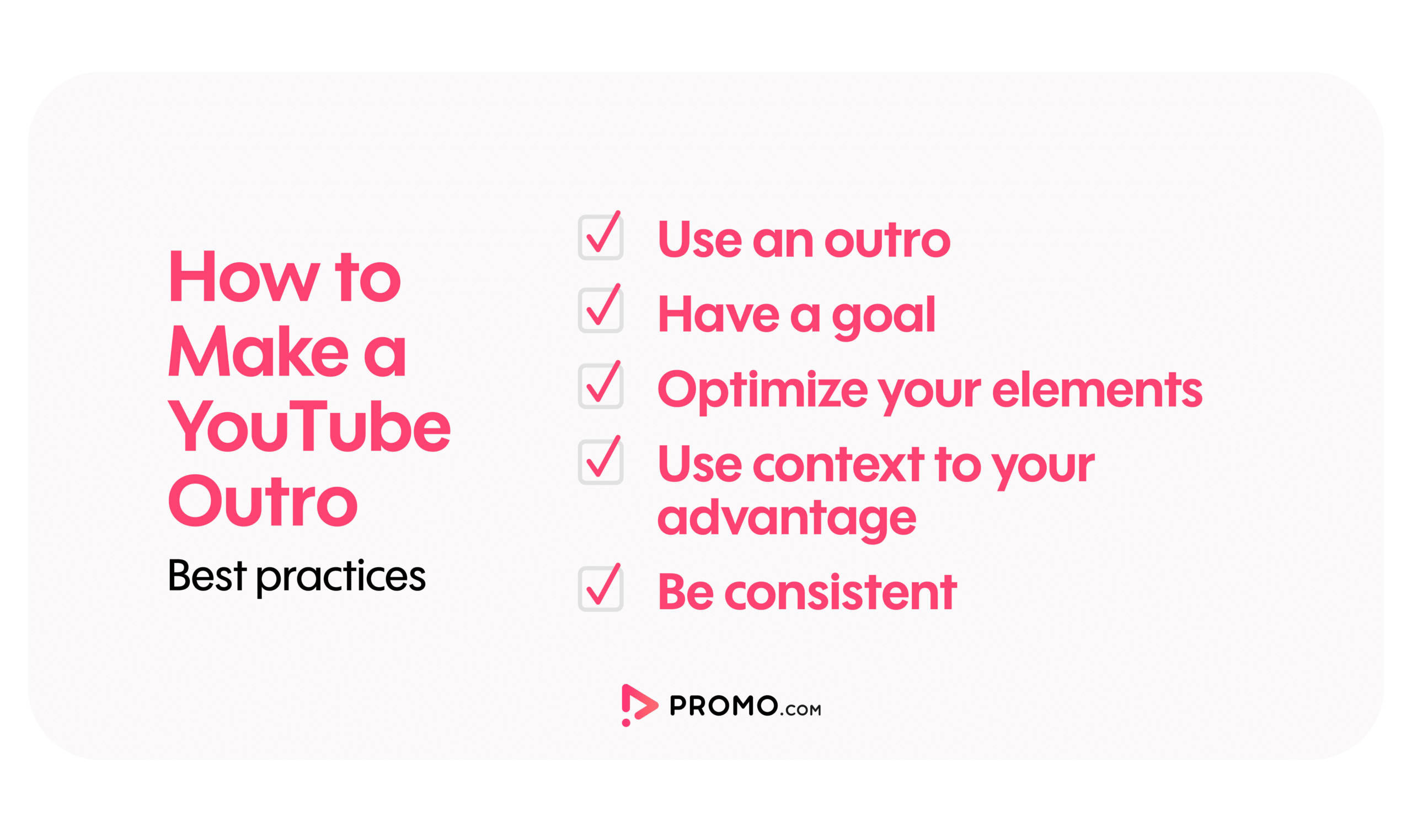 How to create a YouTube outro - Promo.com