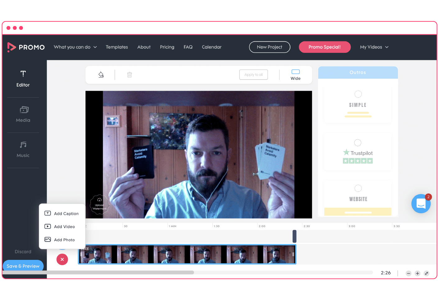 How to create a YouTube outro - Promo.com